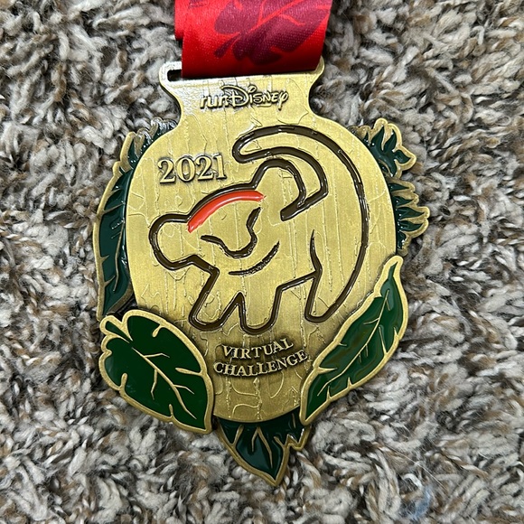 Jewelry | 221 Rundisney Virtual Series Lion King Challenge Medal | Poshmark